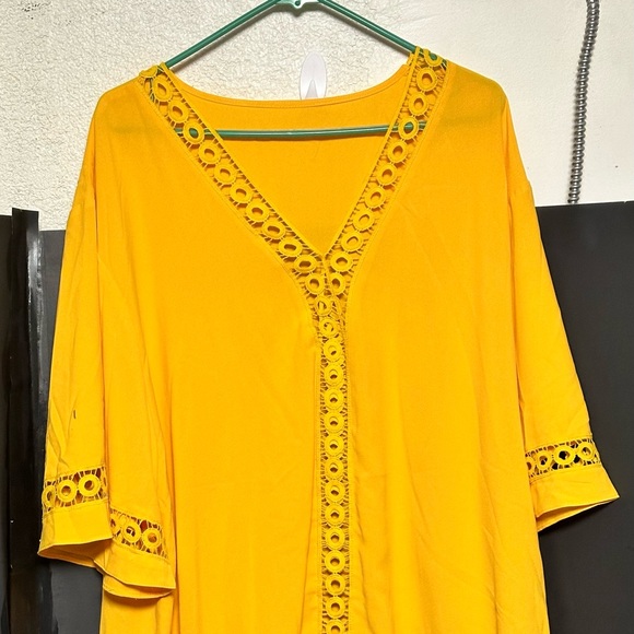 Tops | Sexy Mature Gold Tunic Top | Poshmark